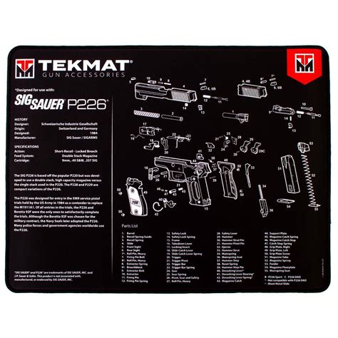 Tekmat Sig Sauer P226 Ultra Premium Gun Cleaning Mat Galls