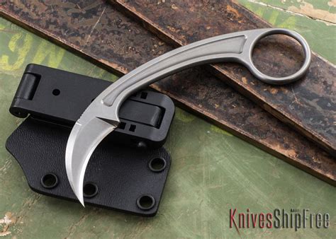 Bastinelli Knives Pika Stonewashed N690co Karambit By Doug Marcaida