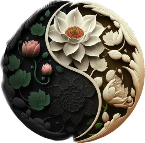Lotus 2 By Aicharactersart Yin Yang Art Ying Yang Art Yin Yang