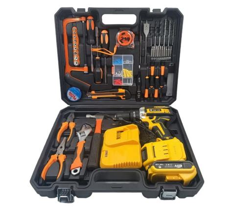 Someones In A Makro 20v Lithium Ion Cordless Hammer Drill With 49pcs