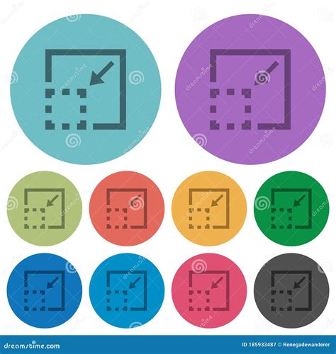 Minimize Element White Icons In Round Glossy Buttons On Black Background Vector Illustration Minimize Element White Icons In Round Glossy Buttons On Black Background Vector Illustration