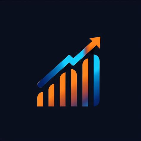 A Graph With An Arrow Pointing Up And An Arrow Pointing Up Premium AI Generated Image