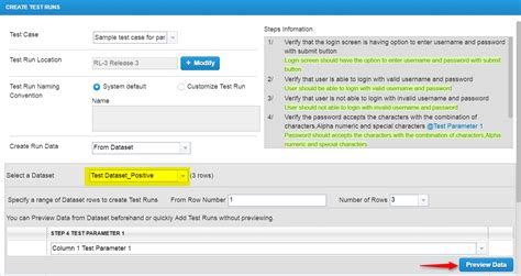 Creation Of Parameters And Datasets In Qtest Mst Solutions
