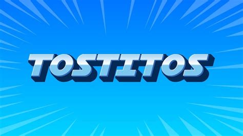 Premium Photo Tostitos 3d Blue Text