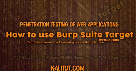How To Use Burp Suite Target KaliTut