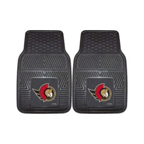 Mach E Vinyl Front Floor Mats With Ottawa Senators Logo Black
