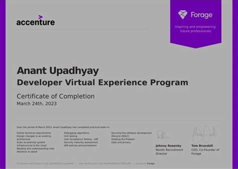 Anant Upadhyay On Linkedin Accenture Forage