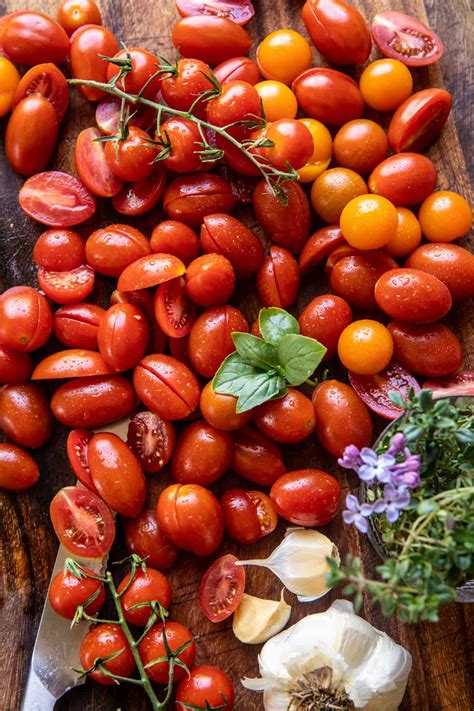 Marinated Cherry Tomatoes With Burrata Half Baked Harvest