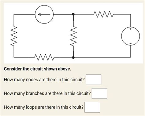 Consider The Circuit Shown Above How Many Nodes Are There In This