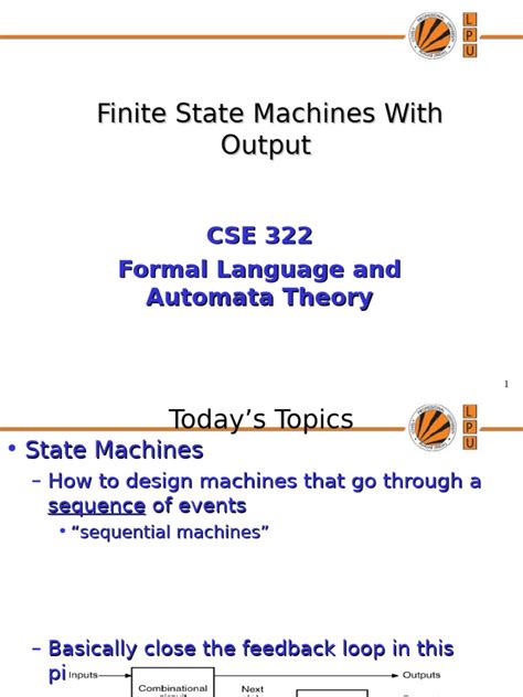 Mealy And Moore Machine Pdf Electronic Design Models Of Computation