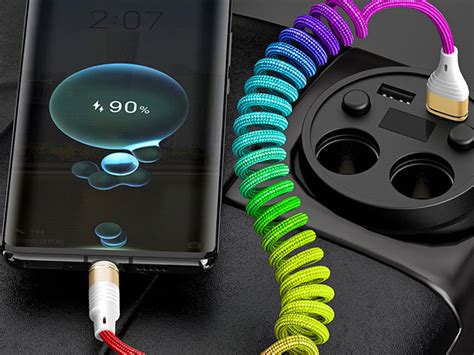 Rainbow Spring Charging Cable Usb C Gadget Hacks Rainbow Spring Charging Cable Usb C Gadget Hacks
