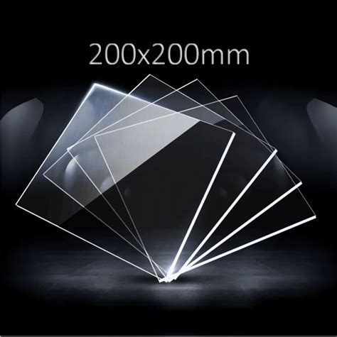 Custom Acrylic Sheets 200x200mm Cut To Size Plexiglass Chinov Display