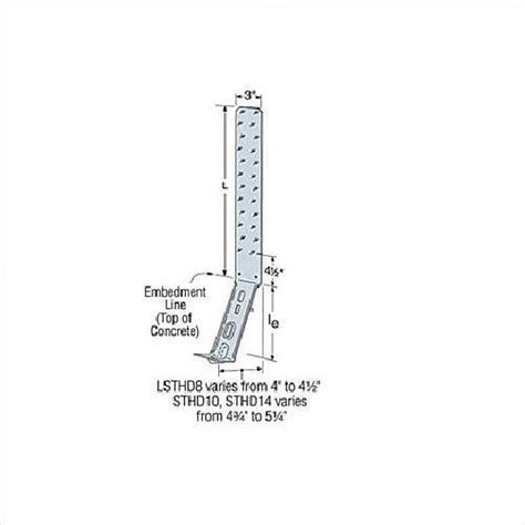 6 Count Simpson Strong Tie Sthd14 Strap Tie Holdown