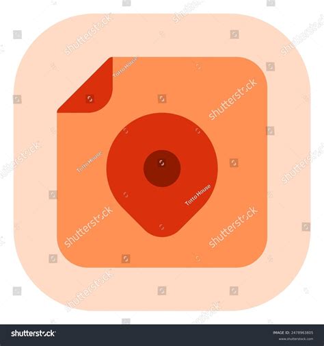 Editable Vector Location Map File Icon Stock Vector Royalty Free 2478963805 Shutterstock