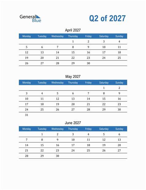Free Printable Quarterly Calendar Templates For Easy Planning