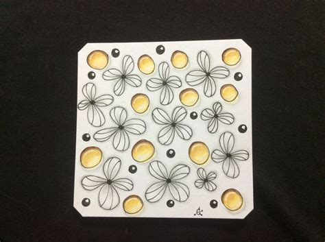 Lazy Eights Tangle And Gems Zentangle Art