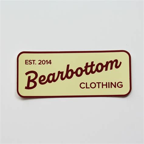 Script Sticker Bearbottom Script Sticker Bearbottom
