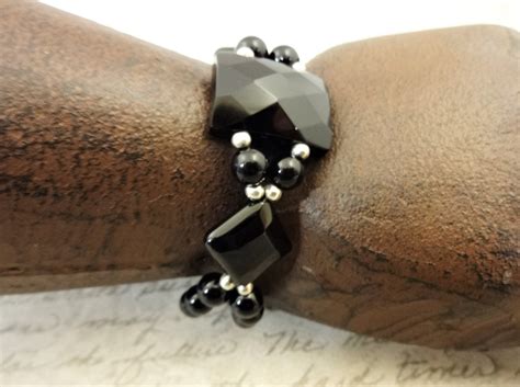 Black Onyx Bracelet Gemstone Bracelet Onyx Bracelet Black Gemstone Stone Jewelry Black