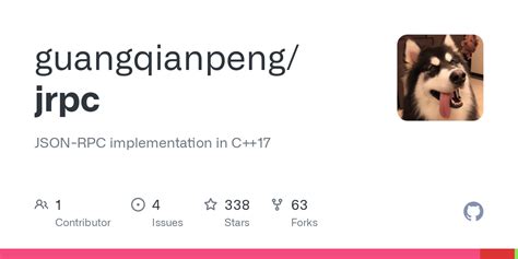 Github Guangqianpengjrpc Json Rpc Implementation In C17