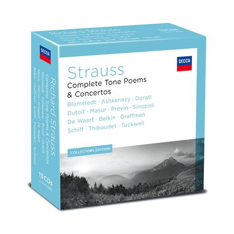 R Strauss The Complete Tone Poems And Concertos Deutsche Grammophon