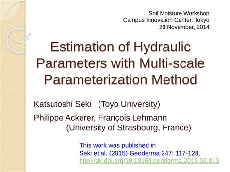 pdf estimation of hydraulic parameters with multi scale parameterization method dokumen tips