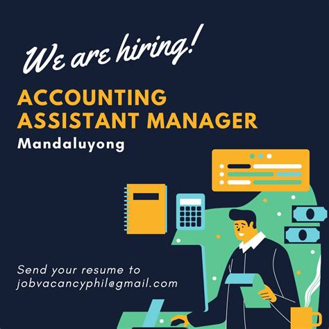 Job Vacancy Phil On Linkedin Accountingassistantmanager Accounting Erp Job Jobhiring