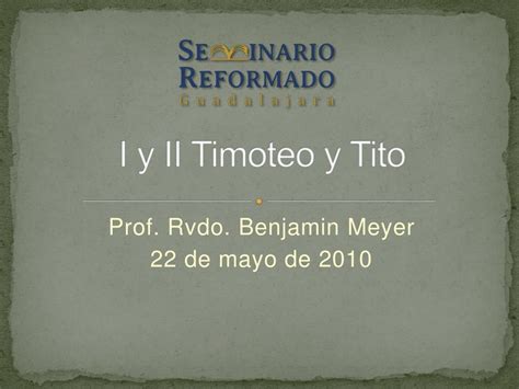 Ppt I Y Ii Timoteo Y Tito Powerpoint Presentation Free Download Id3521266