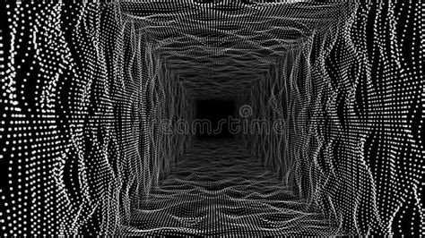 flying into digital technologic tunnel 3d big data digital tunnel technological and connection