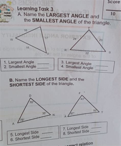 solved score learning task 3 thv morei a name the largest angle and