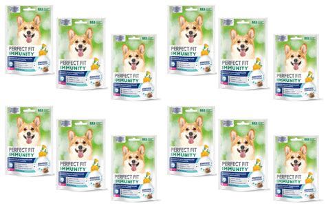 Perfect Fit Immunity Лакомство для собак Говядина, 90г, 12 уп. - купить ...
