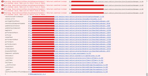 Warning ReservationListItem ShouldComponentUpdate Returned Undefined Instead Of A Boolean