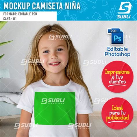 Mockup Camiseta Niña Psd Para Presentar Tus Diseños De Playeras