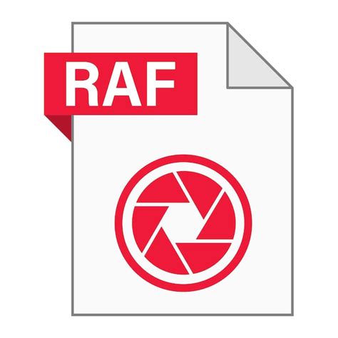 Premium Vector Modern Flat Design Of Raf File Icon For Web