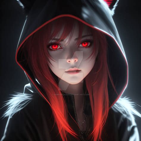 Black Fox Demon Kitsune Girl 3 By Punkerlazar On Deviantart