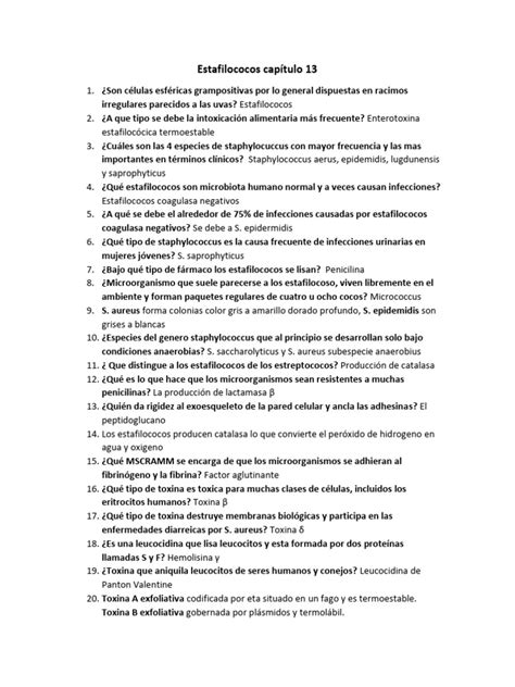 Estafilococos Capítulo 13 Pdf Staphylococcus Aureus Estafilococo