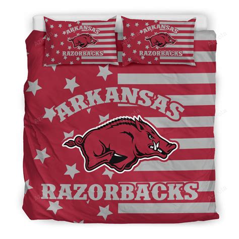 Arkansas Razorbacks Star Mashup Column Bedding Set Flextify Store