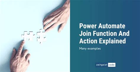 power automate join function and action explained