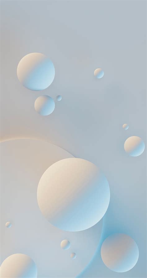 3 D 가벼운 고요한 공간적 관념적인 구성 구형 균형 그라데이션 기하학적 깨끗한 독특한 둥근 디자인 디지털 떠 있는 매끄러운 몽환 미니멀