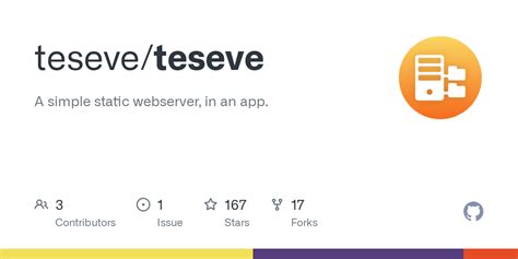 Github Teseveteseve A Simple Static Webserver In An App