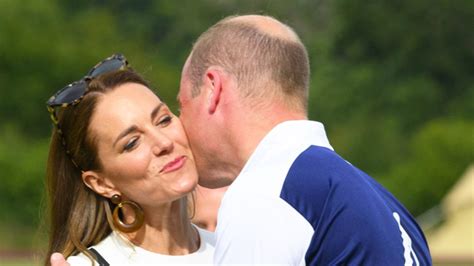 Prince Williams Kisses Kate Middleton In Rare Pda At Polo Match