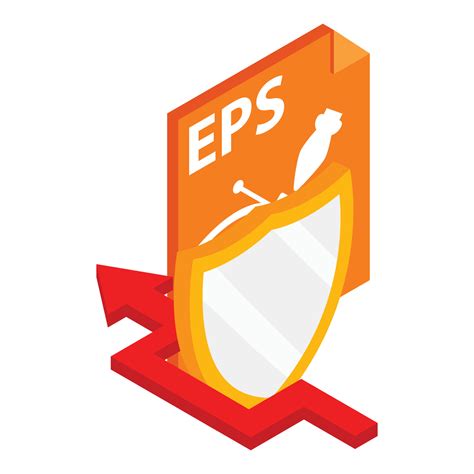 Hacking Concept Icon Isometric Vector Arrow Bypassing Shield Eps File