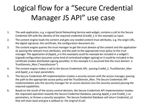Ppt Secure Credential Manager Powerpoint Presentation Free Download