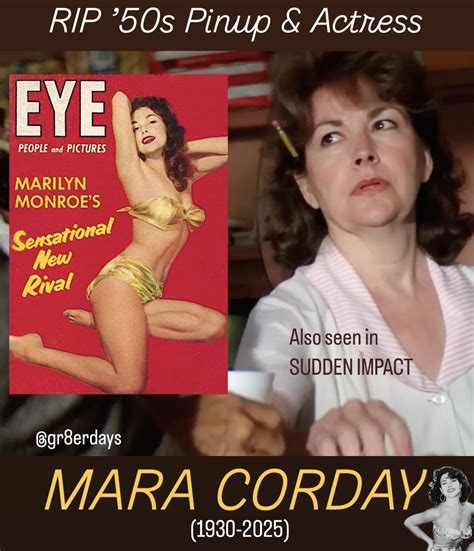 Matthew Rip Mara Corday 95 Her February 9 Death Was Only Just