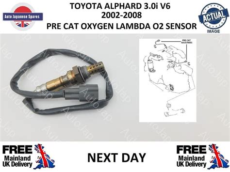 toyota alphard 3 0 pre cat lambda oxygen sensor