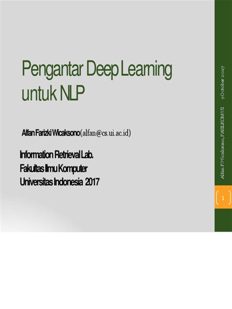 Kursus Deep Learning Pdf Artificial Neural Network Deep Learning
