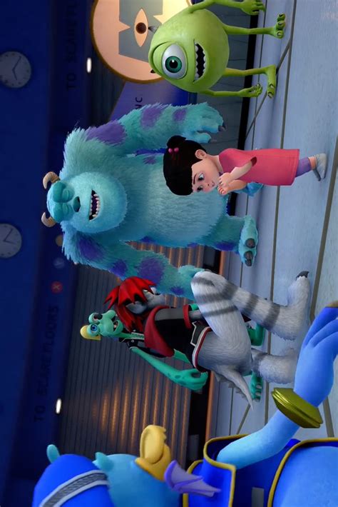 Kingdom Hearts 3 Monsters Riding Skateboards Sora Monsters Inc