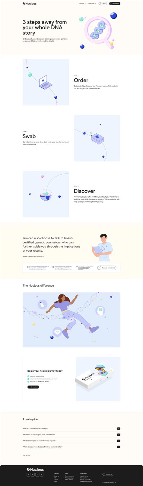 Nucleus Genomics Website Design Lapa Ninja