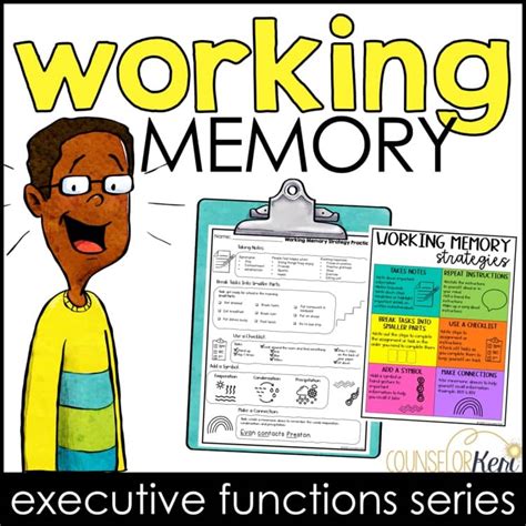 Working Memory Executive Functioning Classroom Counseling Lesson