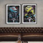 F1 Lewis Hamilton And Car Print A3 Limited Edition Poster Formula One