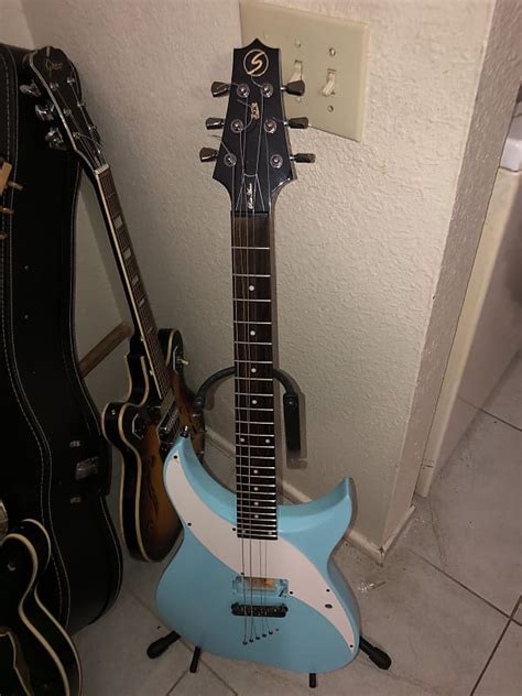 Samick Rose Anne Blue Guitar Project Reverb